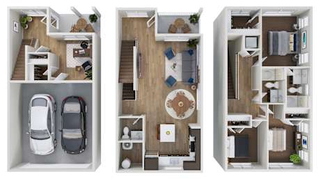 Floor Plans of Ascend at Gateway in Denver, CO